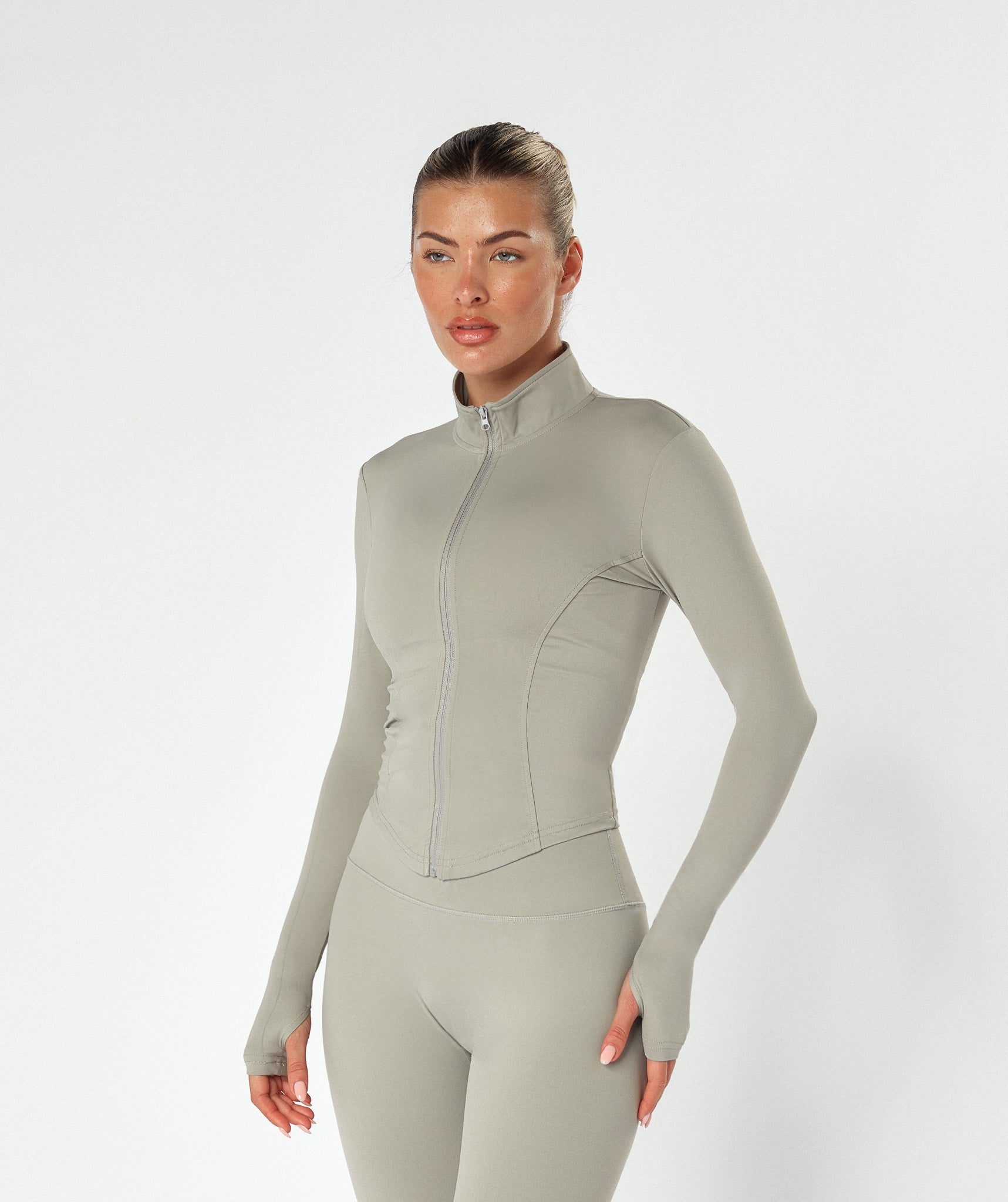 Long Sleeve Zip Front Jacket – Lazuli Label